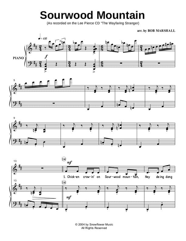 Sourwood Mountain | Folk & Traditional | Snowflower Music