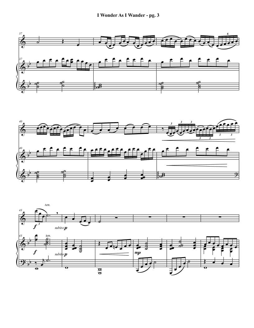 I Wonder As I Wander - Trumpet Solo | Solo - Instrumental | Snowflower ...